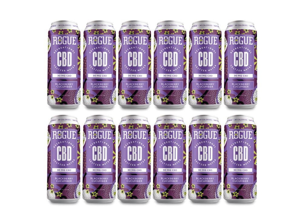 Blackberry Cucumber CBD Seltzer - 12 pack – Rogue Ales and Spirits
