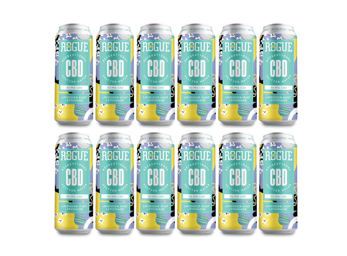 Lavender Mint Lemonade CBD Seltzer - 12 pack – Rogue Ales and Spirits
